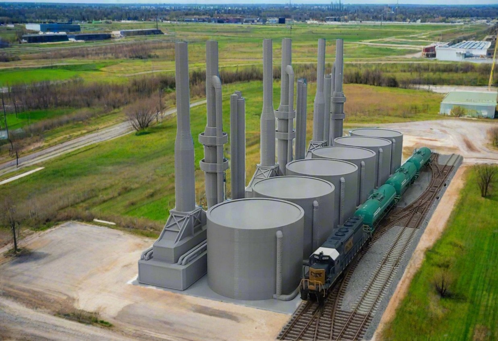 N Scale Oil Refinery Plant: Industrial Refining Excellence – Wapiti ...